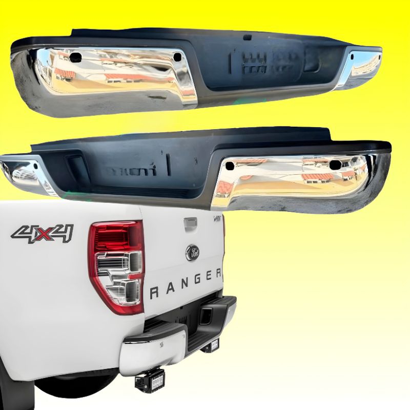 Jual Ford Ranger Rear Bumper Belakang Bemper Tanduk T6 T7 2012 2013 ...