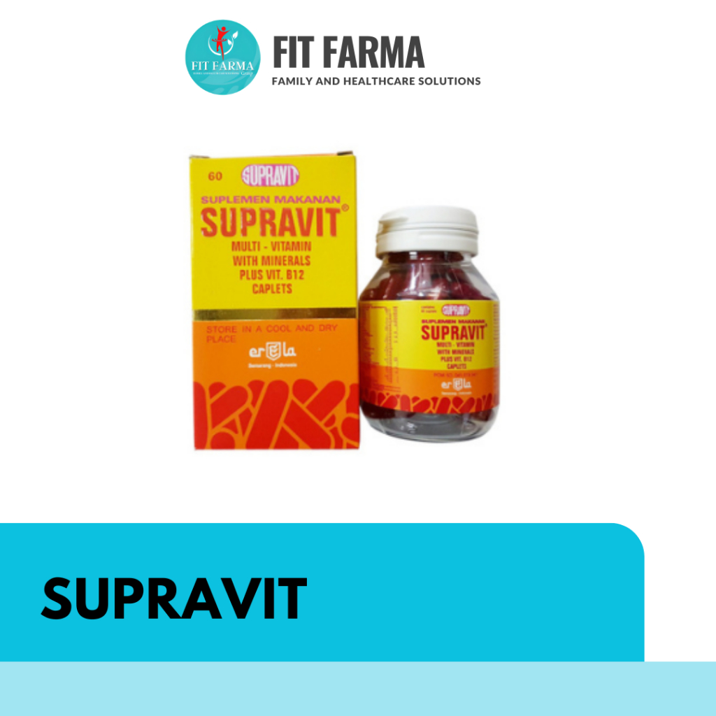 Jual SUPRAVIT ISI 60 TABLET/ MULTIVITAMIN/ MENJAGA KESEHATAN | Shopee ...