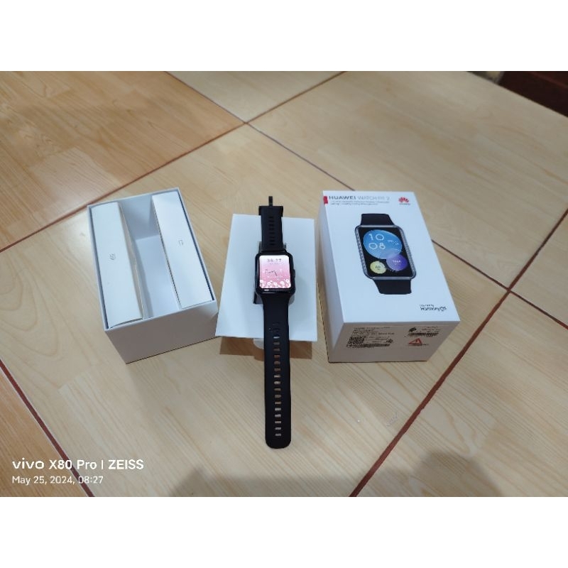 Jual Huawei watch fit 2 hitam garansi resmi jan 2025 | Shopee Indonesia