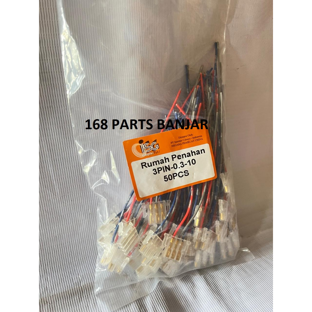 Jual 1 Kabel Rumah Penahan 3 Pin Soket Konektor Kabel 3 Pin / Soket ...