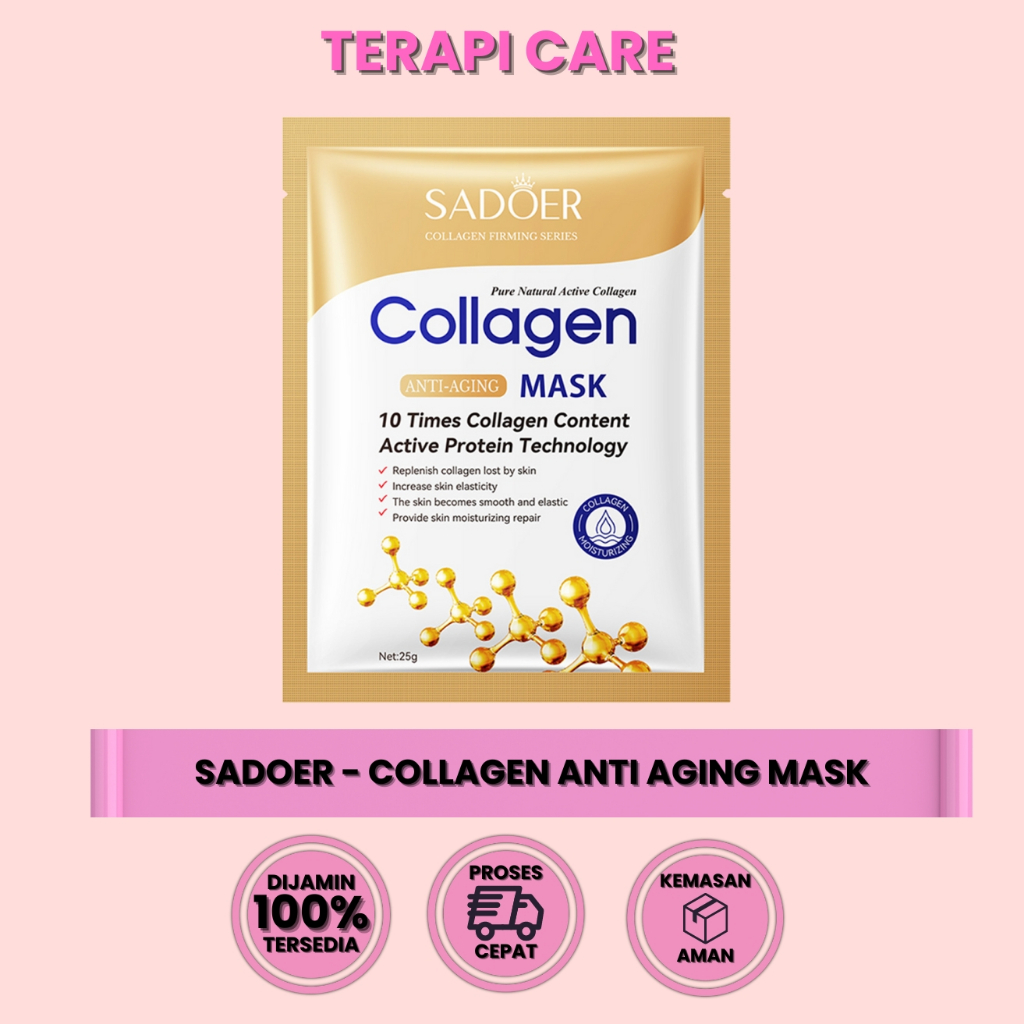 Jual SADOER MASKER COLLAGEN MASKER ANTI PENUAAN MENGENCANGKAN KULIT ...