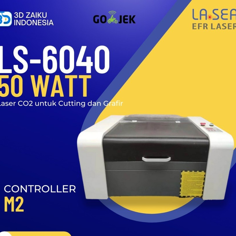 Jual Zaiku CNC LS-6040 with 50 Watt Laser CO2 untuk Cutting dan Grafir | Shopee Indonesia