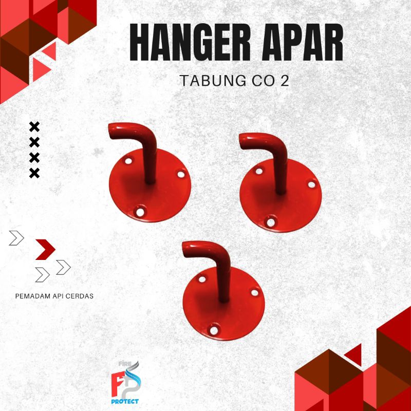 Jual Hanger gantungan apar tembok CO2 / bracket tabung co | Shopee ...