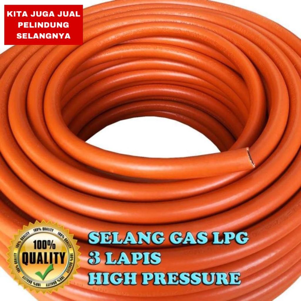 Jual SELANG GAS LPG 3 LAPIS BIRU HIGH PRESSURE HARGA PER METER | Shopee ...