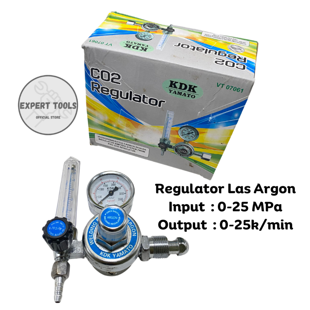Jual Pengukur Tekanan Gas Las /Regulator Argon KDK Yamato Regulator Las ...
