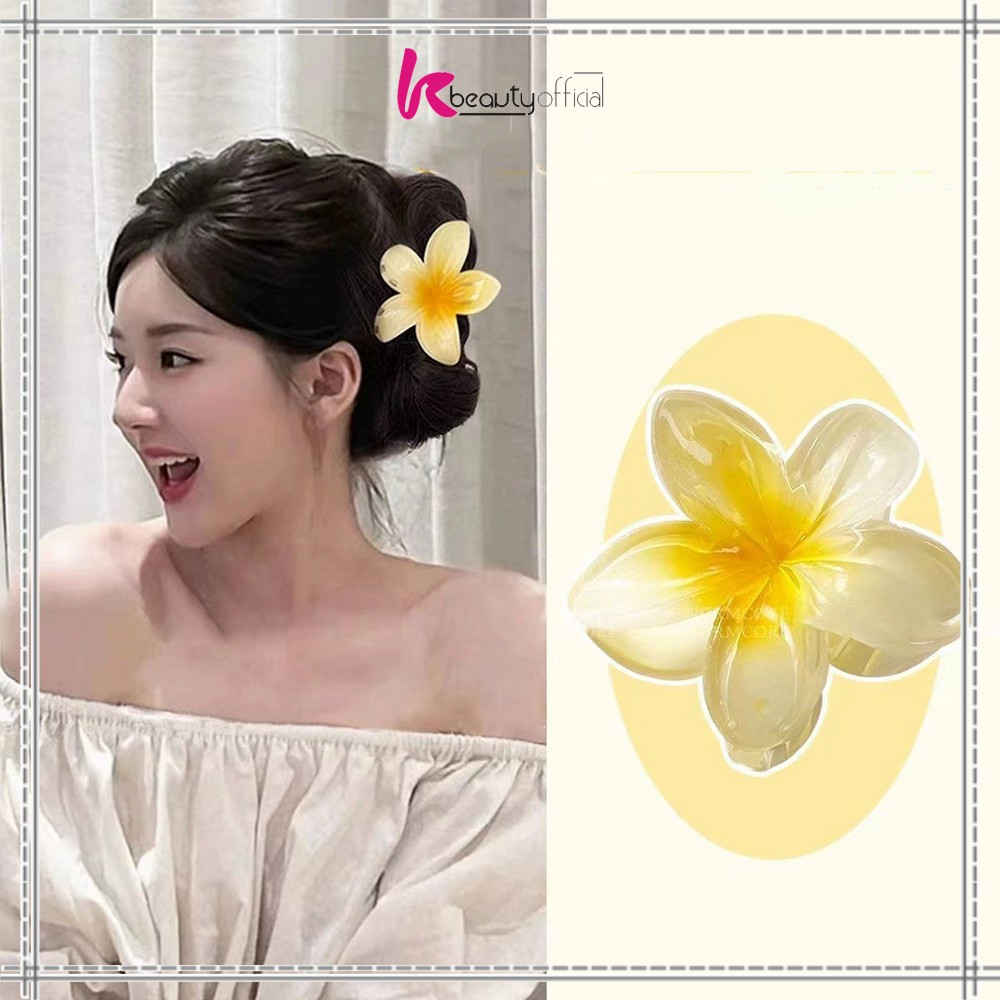 Jual KB-C1092 Jepit Rambut Bunga Kamboja Wanita Hair Clip / Jepitan ...