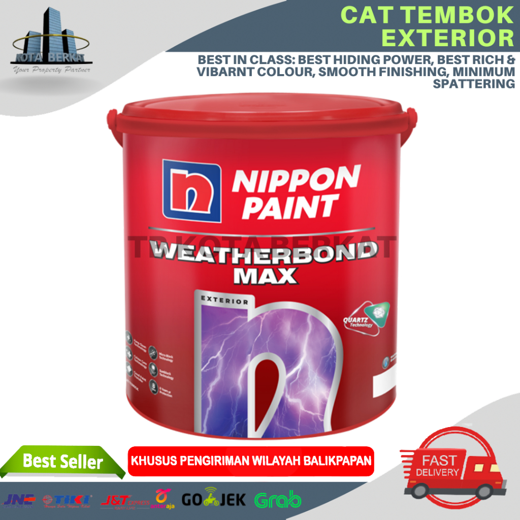 Jual CAT TEMBOK EXTERIOR / CAT NIPPON WEATHERBOND MAX 20L | Shopee ...