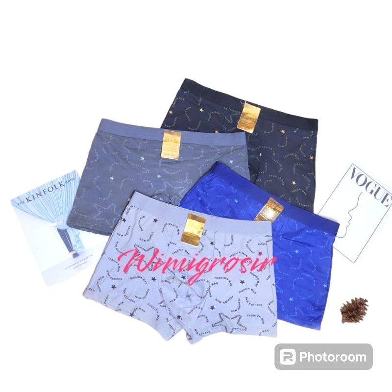 Jual BOXER PRIA DEWASA MOTIF ISI 4PCS/CELANA DALAMAN BOXER PRIA DEWASA ...