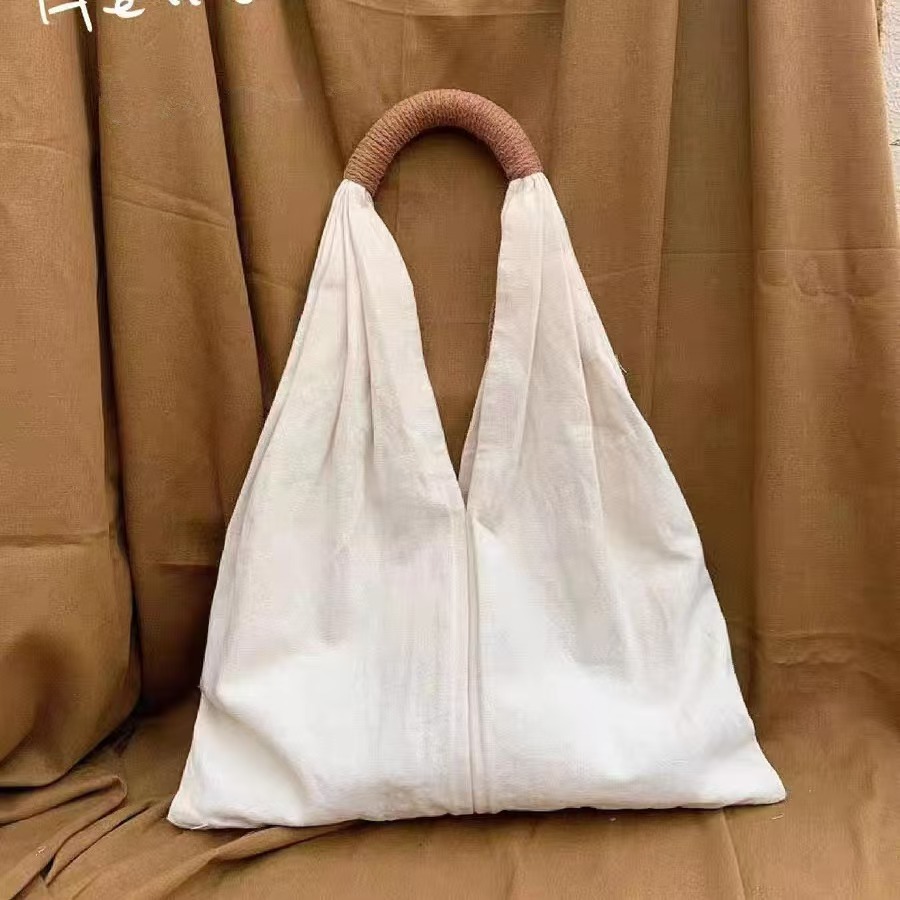 Jual Tas kain katun linen retro Korea tas kain kanvas bahu sastra tas ...