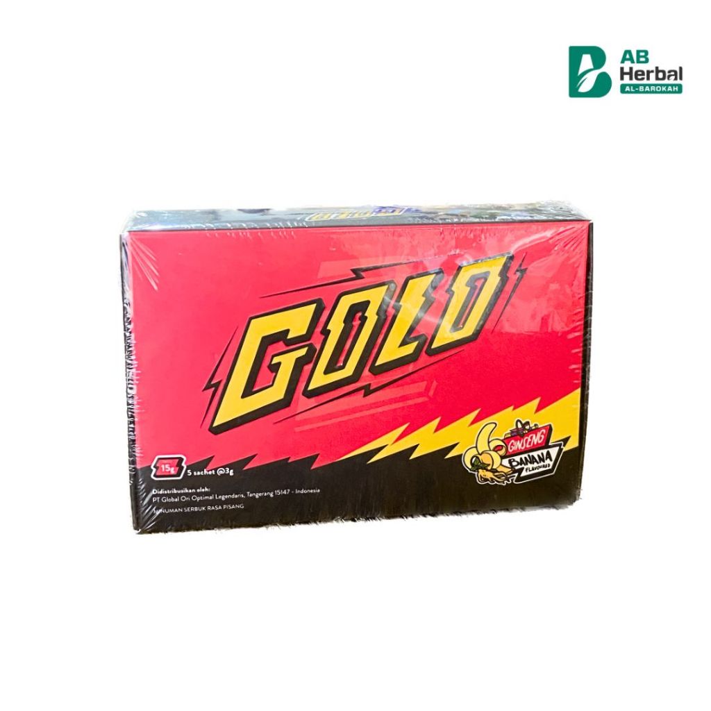 Jual GOLO Ginseng minuman stamina golo satu sachet varian banana ...