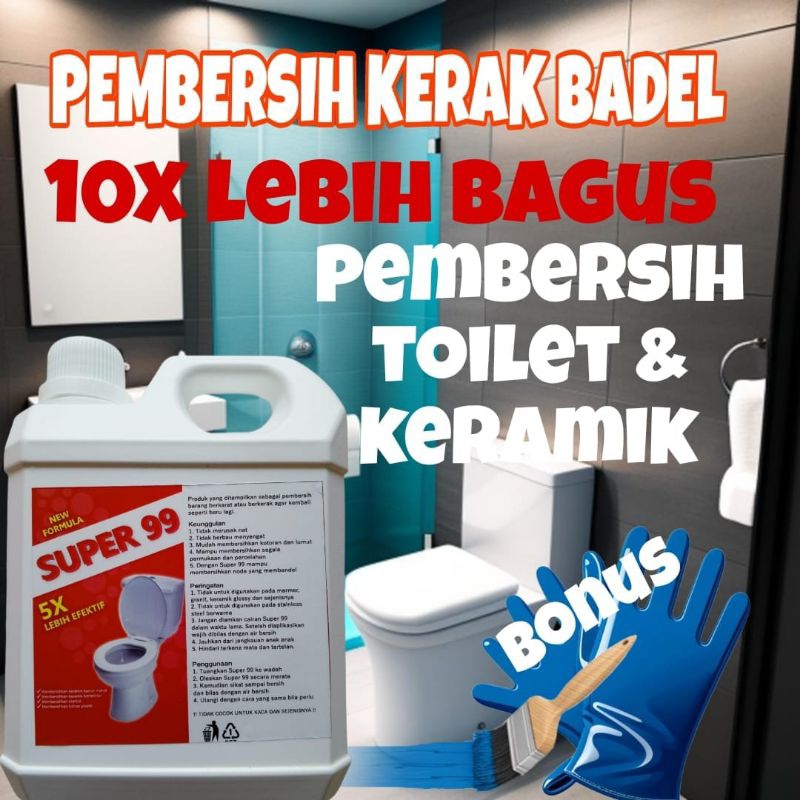 Jual PEMBERSIH TOILET DAN KERAMIK SUPER99 PALING AMPUH SEINDONESIA BIKIN TOILET DAN KERAMIK ...
