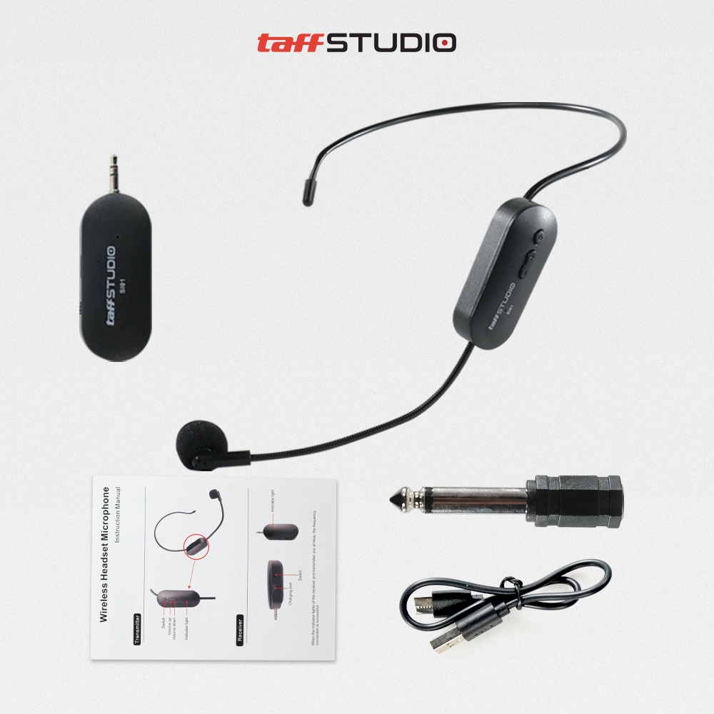 Jual Mic Imam Masjid Senam Presenter Wireless Microphone 2.4GHz Headset ...