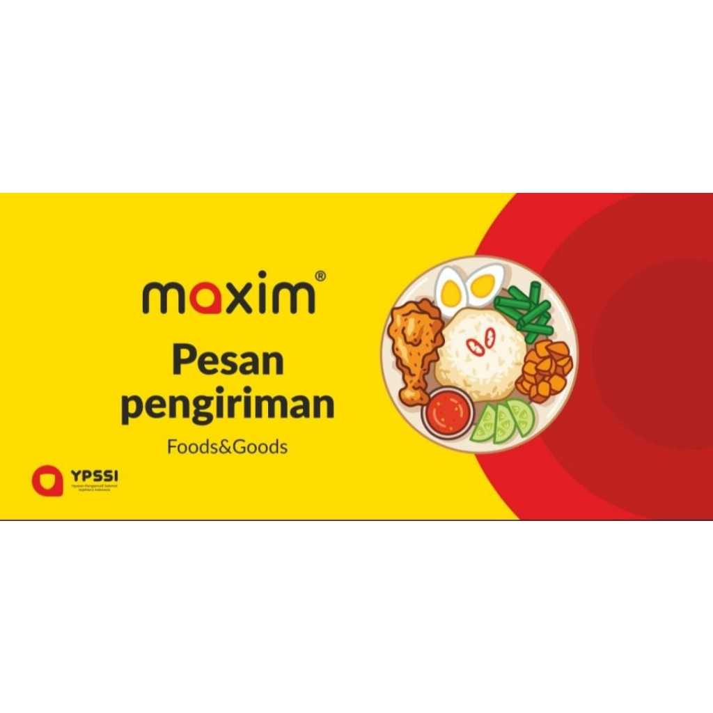 Jual STIKER MAXIM PRIORITAS KACA BELAKANG 2024 LOGO FOOD | Shopee Indonesia