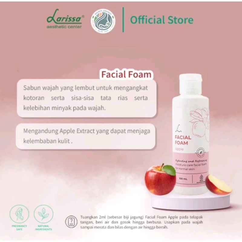 Jual Larissa Facial Foam Apel | Shopee Indonesia