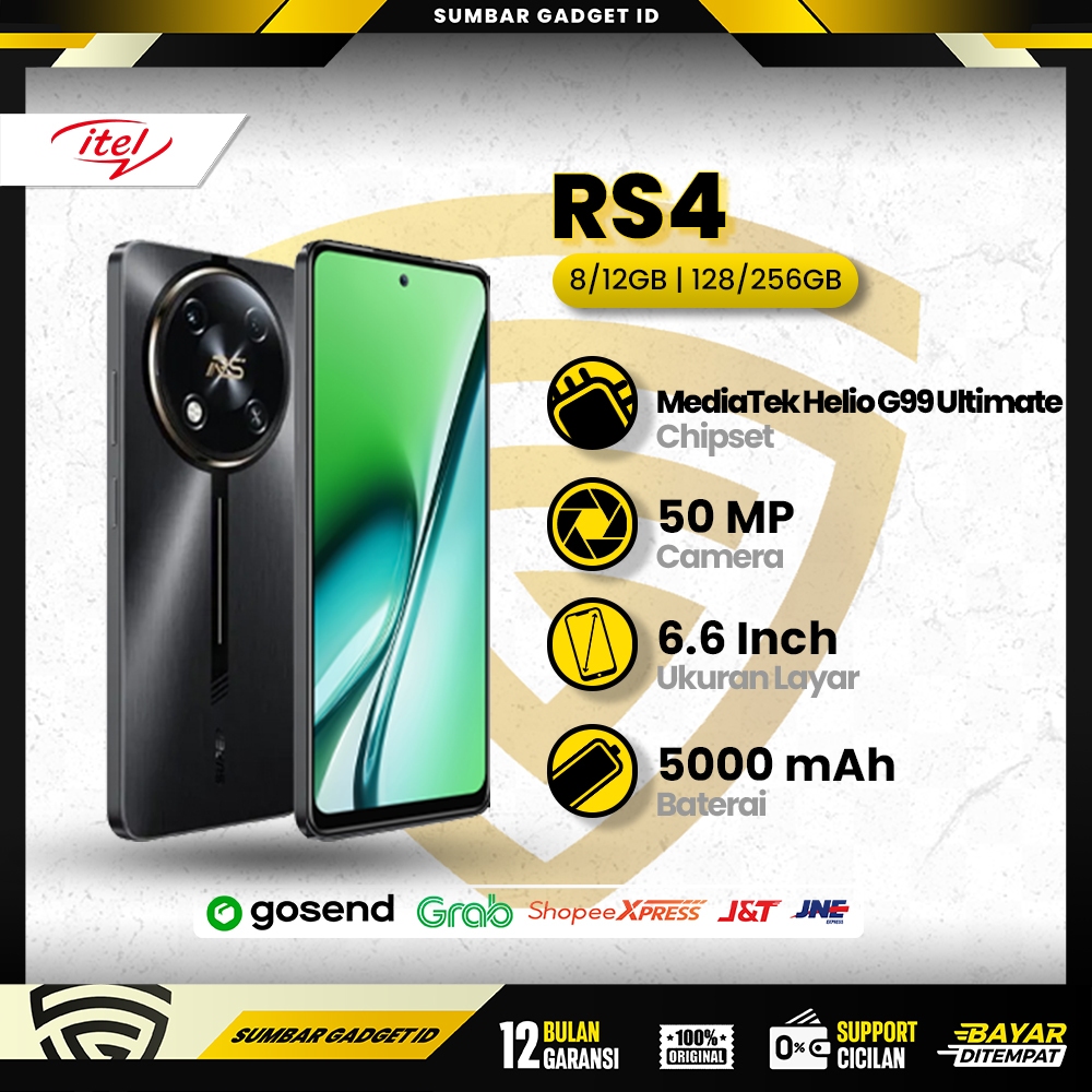 Jual ITEL RS4 NFC 8/128 GB 12/256 GB Hp Gaming Terbaru Mediatek Helio ...