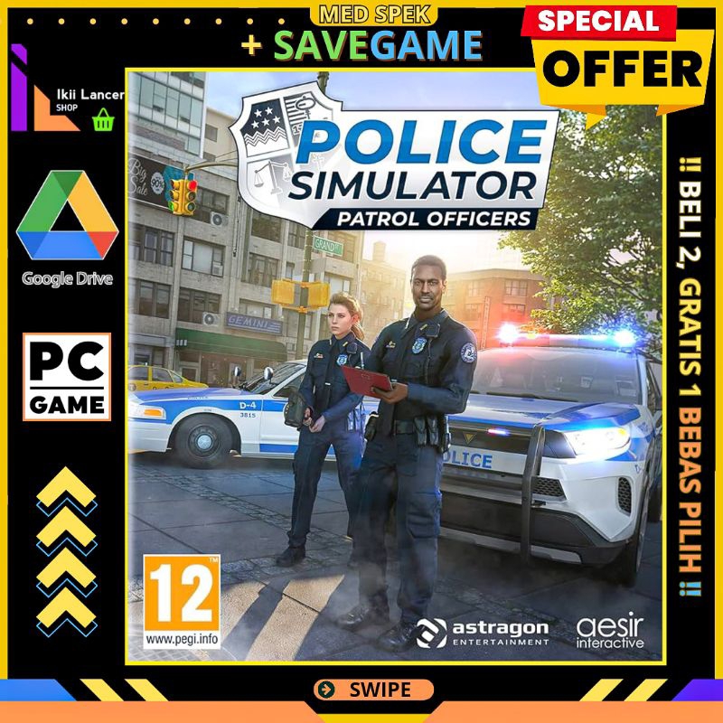 Jual Police Simulator Patrol Officers (2022) - PC LAPTOP GAMES - CARA ...