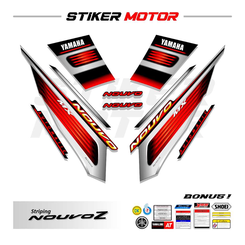 Jual NZ03 STRIPING MOTOR NOUVO MX NOUVO Z NZ03 2005 2006 2007 2008 ...