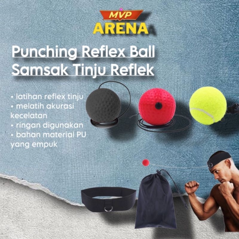 Jual Punching Reflex Ball Samsak Tinju Boxing Speed Punching Reaction ...