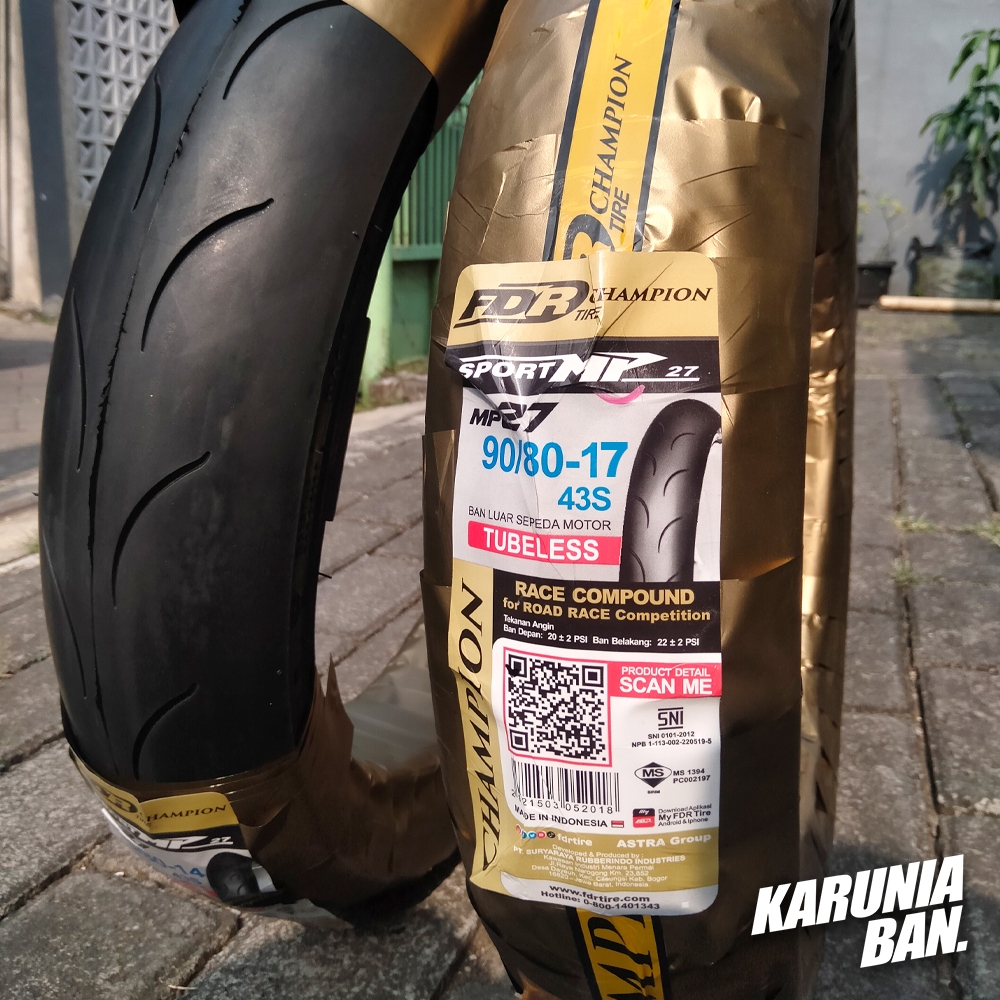 Jual Ban Donat FDR MP27 90/80 RING 17 Soft Compound Tahun pembuatan 2024 | Shopee Indonesia