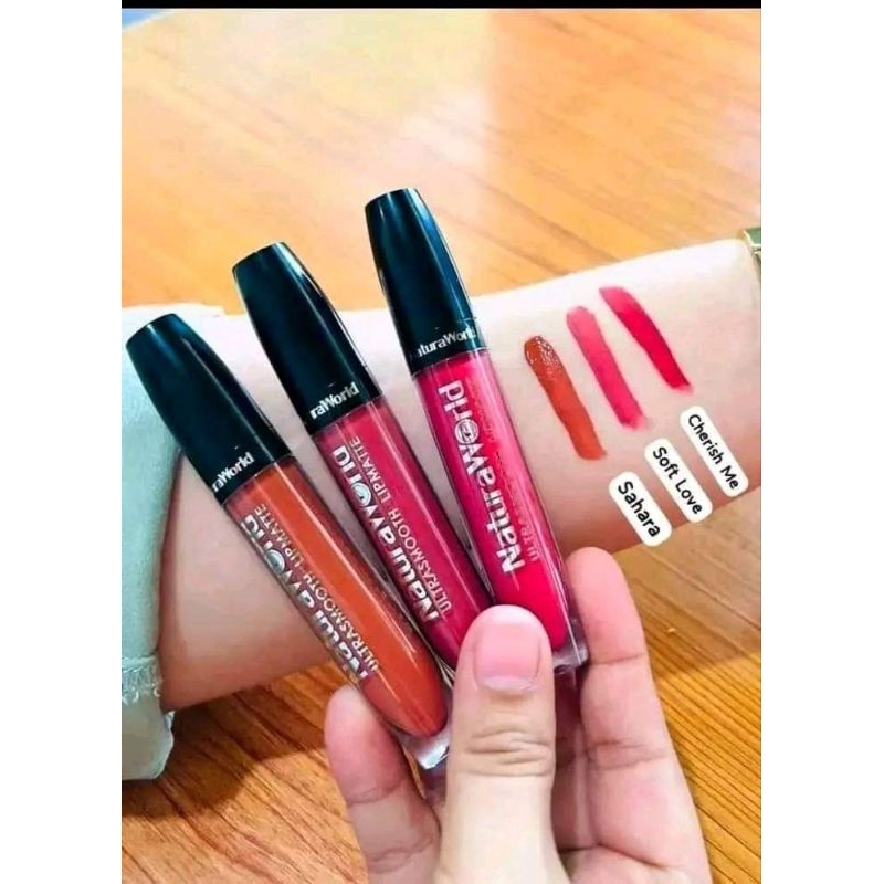 Jual Lipmatte Naturaworld / Lipmatte three beauty colour / Lipmatte ...