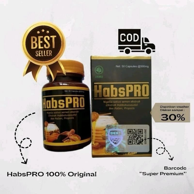 Jual HabsPRO Original 100% Kemasan Terbaru Isi 55 kapsul - Original ...