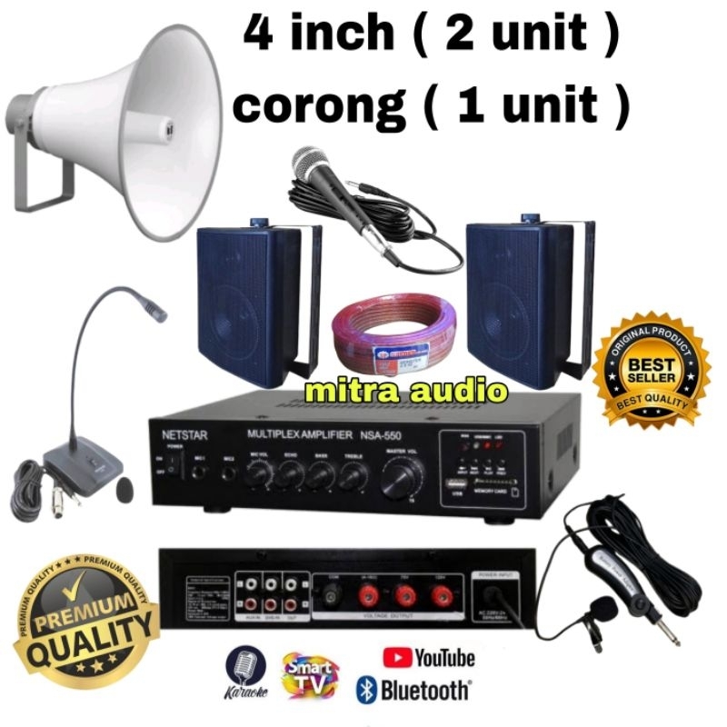 Jual Paket Sound system TOA Masjid / Musholla ampli mixer bluetooth ...