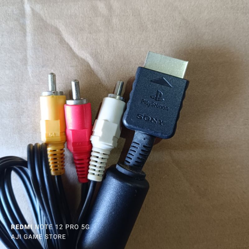 Jual Kabel AV RCA PS2 Ori Mesin Cabutan | Shopee Indonesia