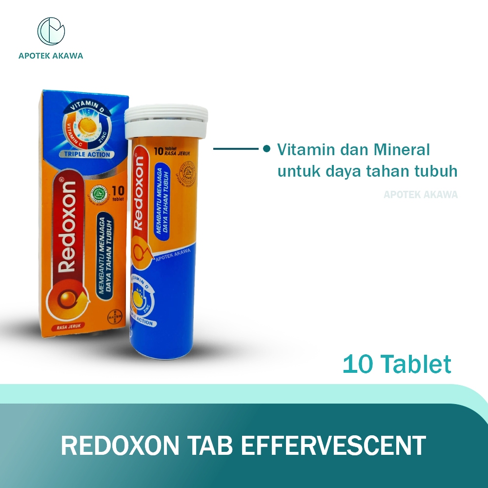 Jual REDOXON TAB EFFERVESCENT @10 TABLET / MULTIVITAMIN / APOTEK AKAWA ...