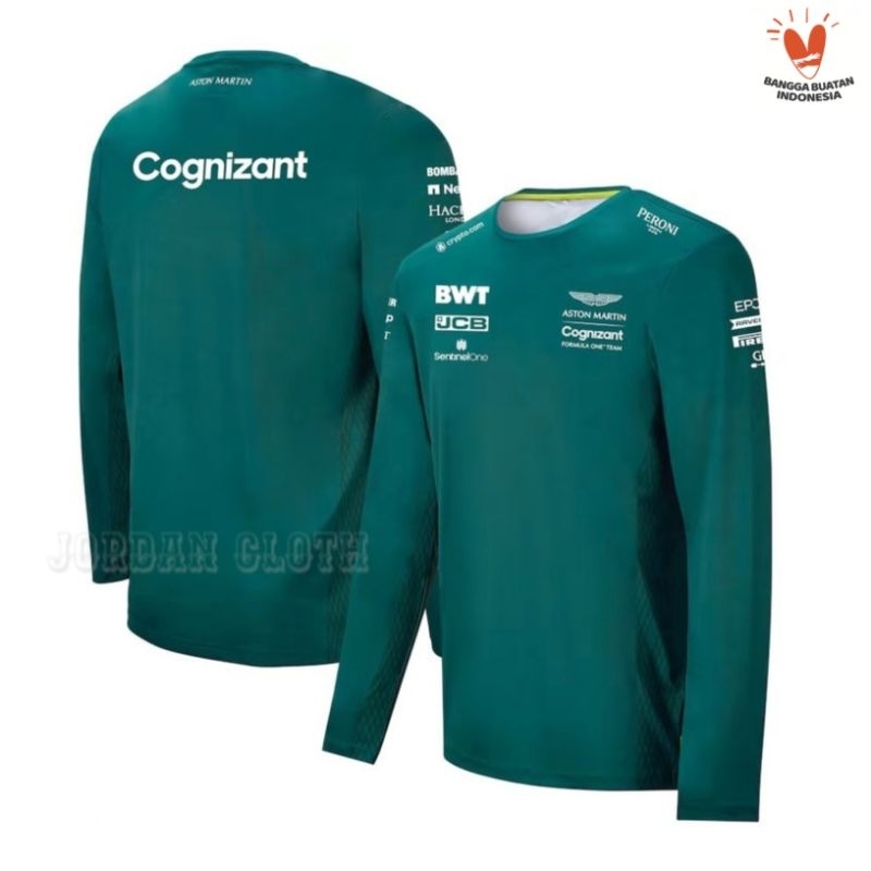Jual Tshirt Baju Kaos Lengan Panjang Team Aston Martin Cognizant ...
