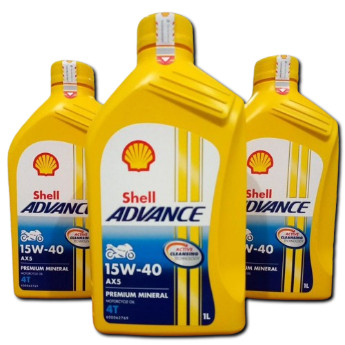 Jual Oli Shell Advance AX5 15W 40 4T Premium Mineral 1 Liter Original ...