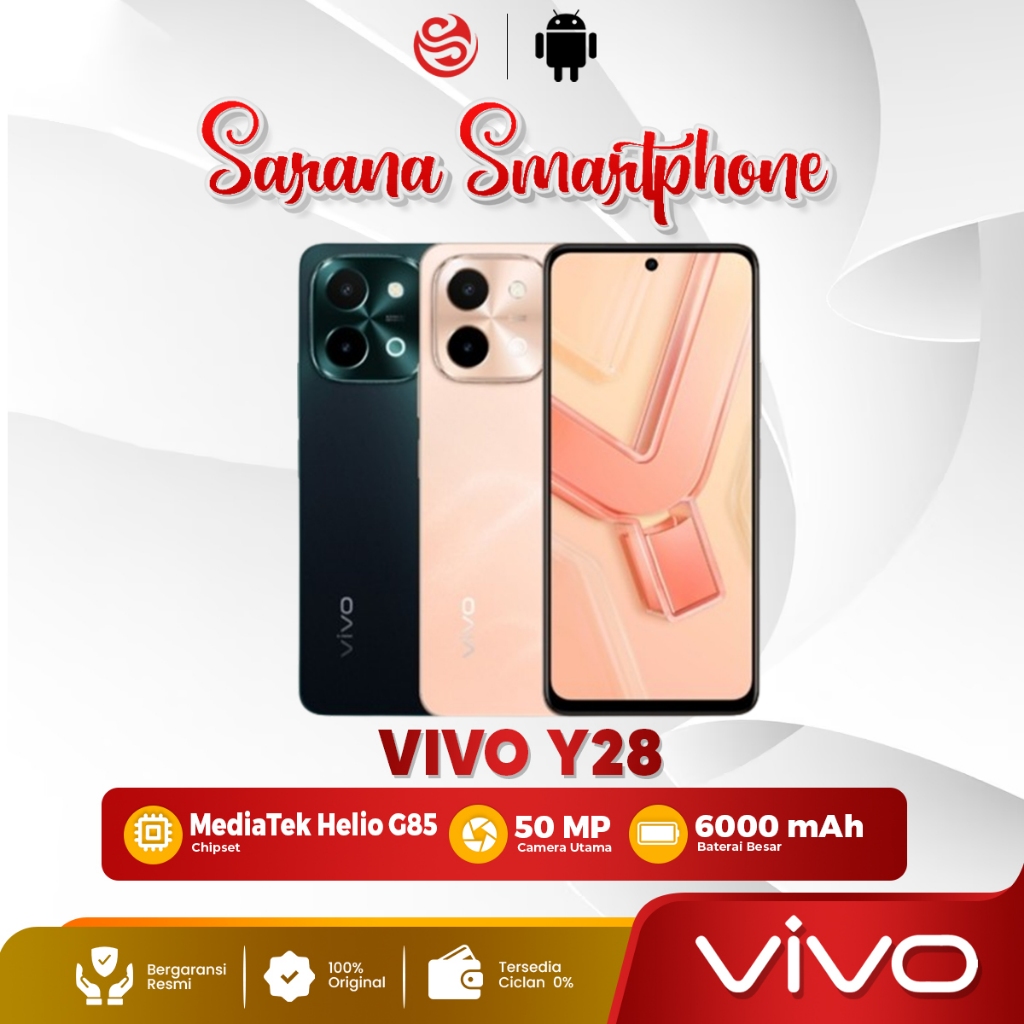Jual Vivo Y28 6/128GB 8/128GB 8/256GB [+8GB Extended RAM] Original Bersegel Garansi Resmi ...