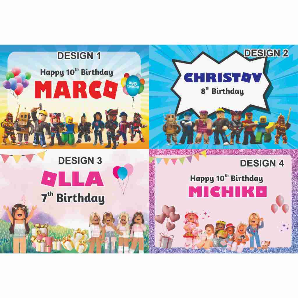 Jual STIKER LABEL ULTAH GOODYBAG BENTO MOTIF ROBLOX | Shopee Indonesia