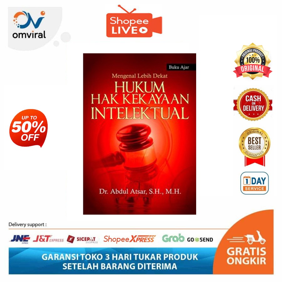 Jual Buku Mengenal Lebih Dekat Hukum Hak Kekayaan Intelektual ABdul Atsar Penerbit Deepublish ...