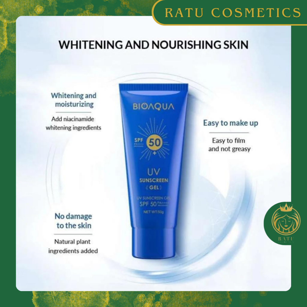 Jual BIOAQUA UV Sunscreen Gel SPF 50 PA ++++ 50g | Shopee Indonesia