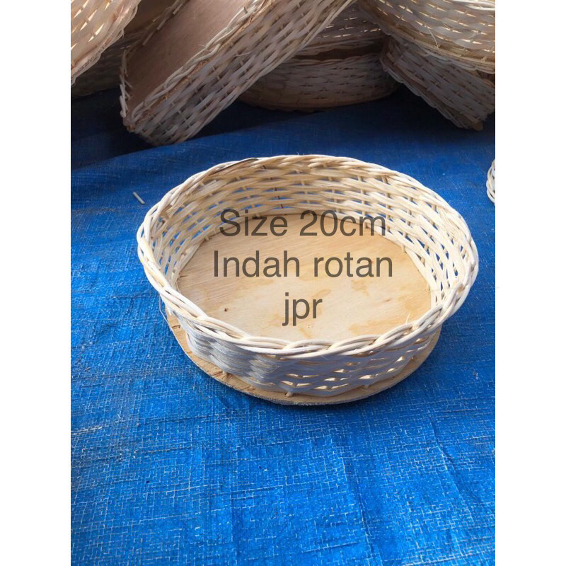 Jual KERANJANG ROTAN BULAT DIAMETER 20cm | Shopee Indonesia