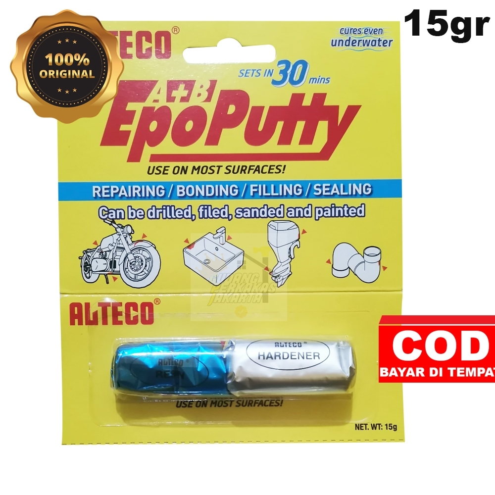 Jual Lem Epo Putty Alteco / Epo Putty / Lem porting 15 gram | Shopee Indonesia