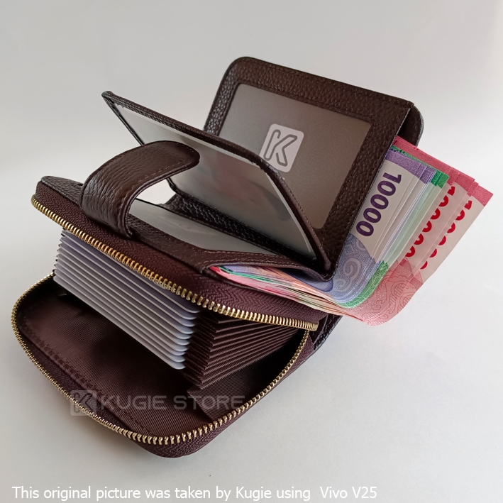 Jual Dompet Kartu Uang Kulit Asli Genuine Leather DK47 | Shopee Indonesia