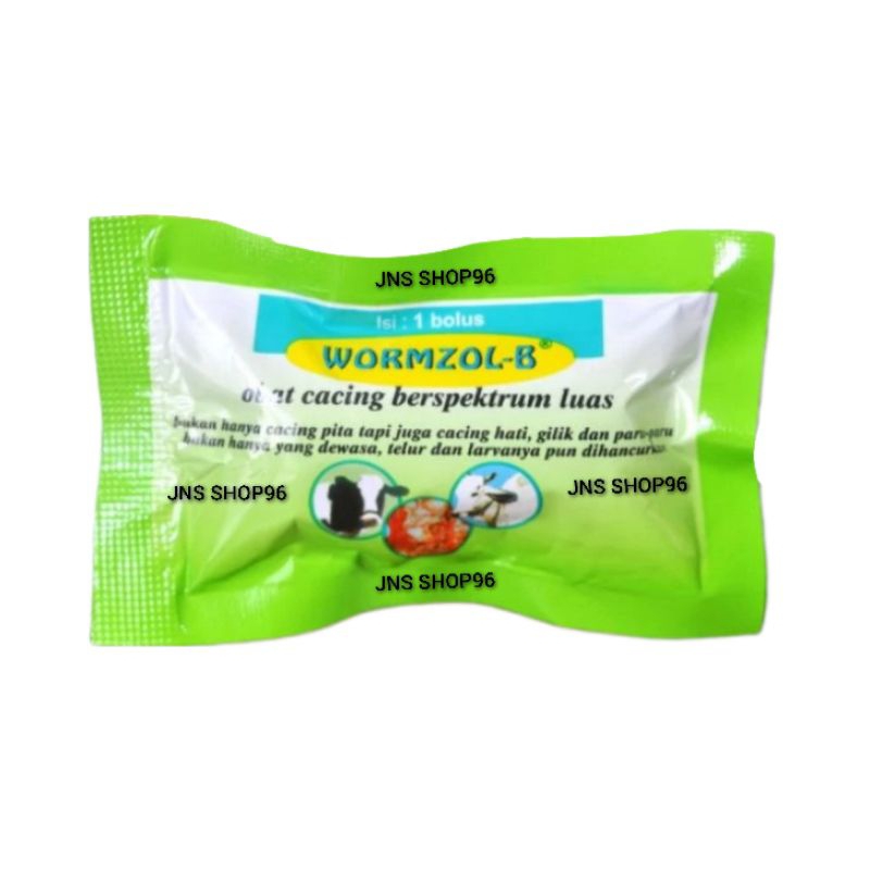Jual MEDION WORMZOL B BOLUS OBAT ANTI CACING GILIK HATI PITA PARU PADA ...