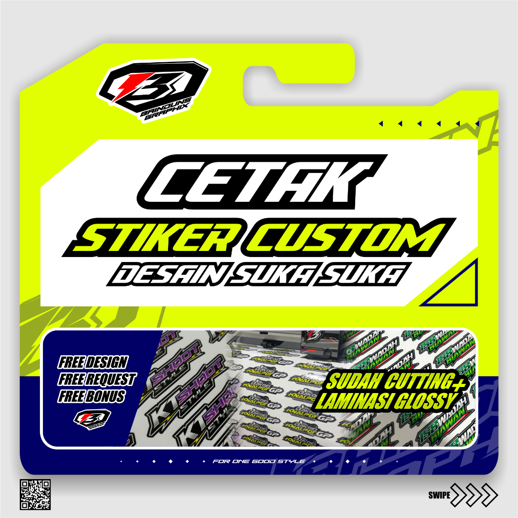 Jual JASA CETAK STICKER SLOP CUSTOM SESUAI REQUEST FREE DESIGN RACING ...