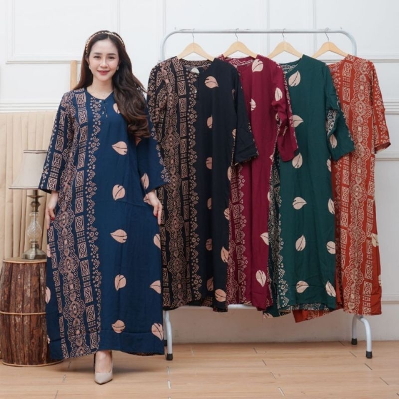 Jual 100 Ribu 3 Daster Lengan Panjang Busui Kancing Depan || Daster Ibu ...