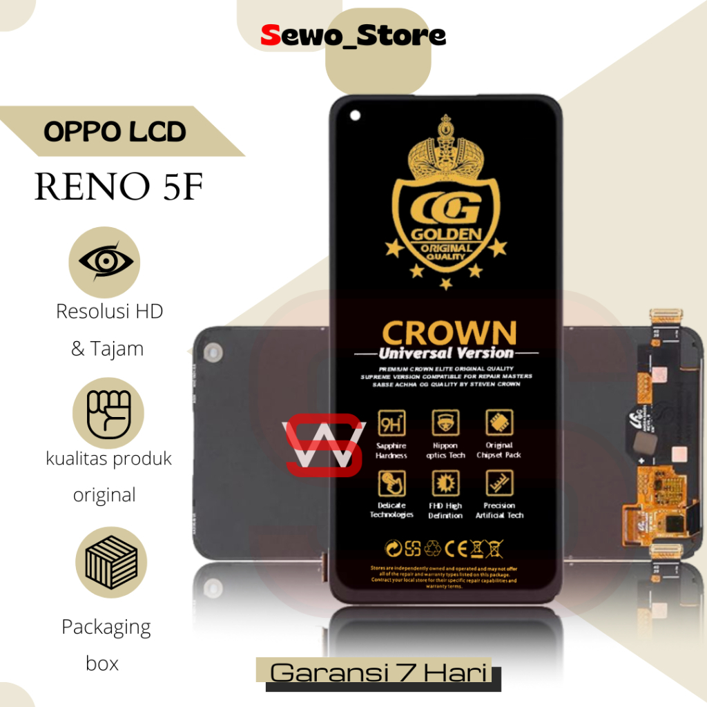 Jual LCD TOUCHSCREEN OPPO RENO 5F/RENO 4SE/A74 4G/F19/F19 PRO/A94 ...