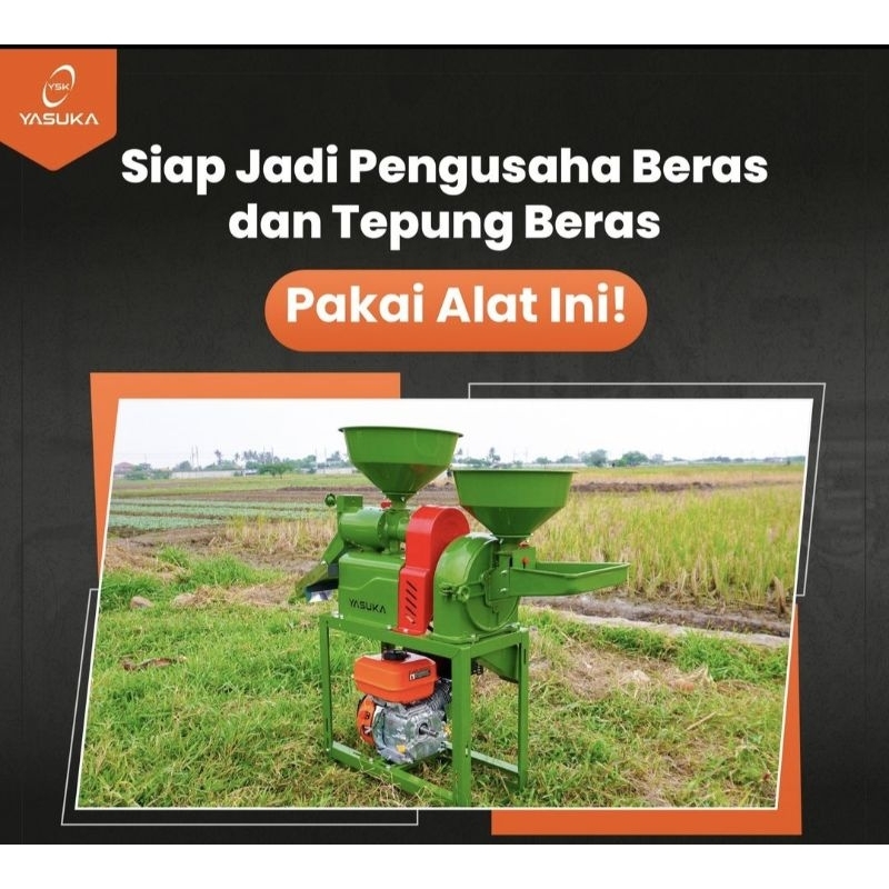 Jual MESIN SELEP PADI DAN PENEPUNG MULTIFUNGSI YRP-400 DM YASUKA ...