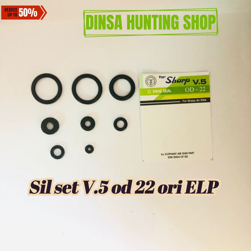 Jual sil set V.5 od 22 original ELP - sil set ori isi 8 | Shopee Indonesia