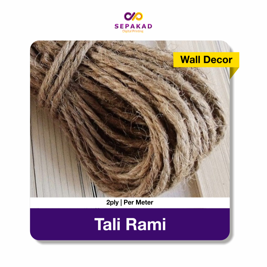 Jual Tali Rami / Goni ukuran 2 PLY Panjang ±50 Meter | Tali Goni ...