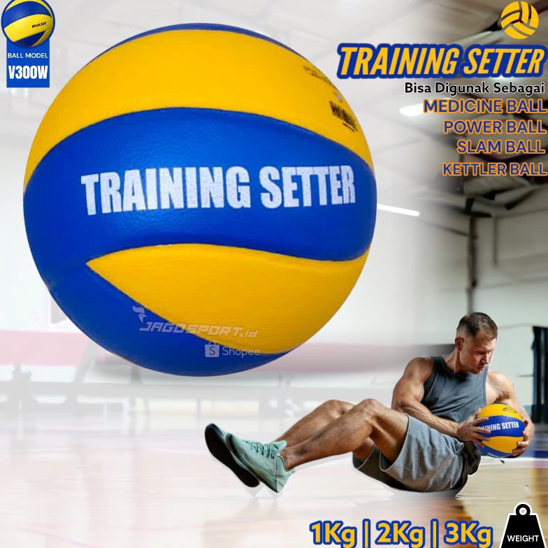 Jual KODE M29Q Bola Beban Berat 3 Kg Training Setter Ball Medicine Gym ...