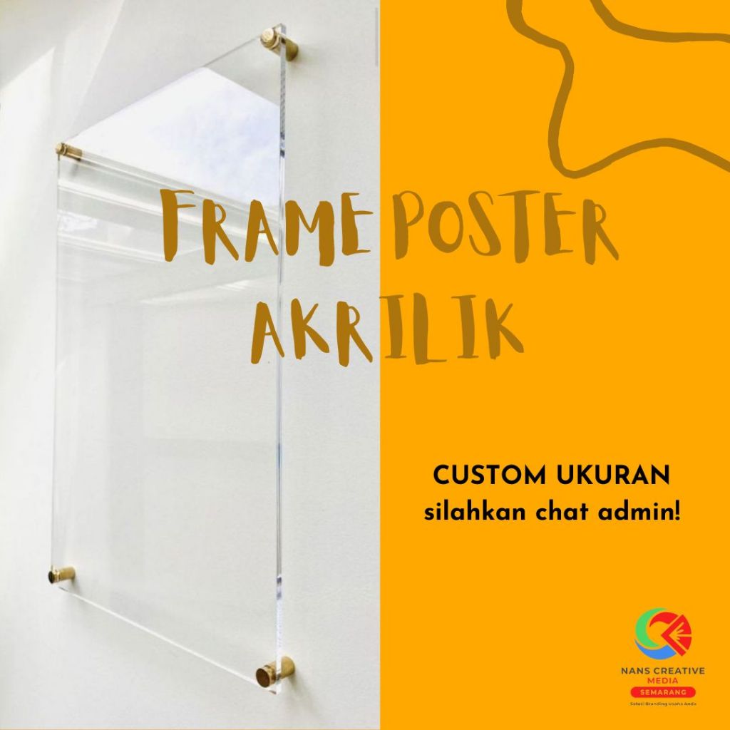 Jual Frame Akrilik Poster Custom | Shopee Indonesia