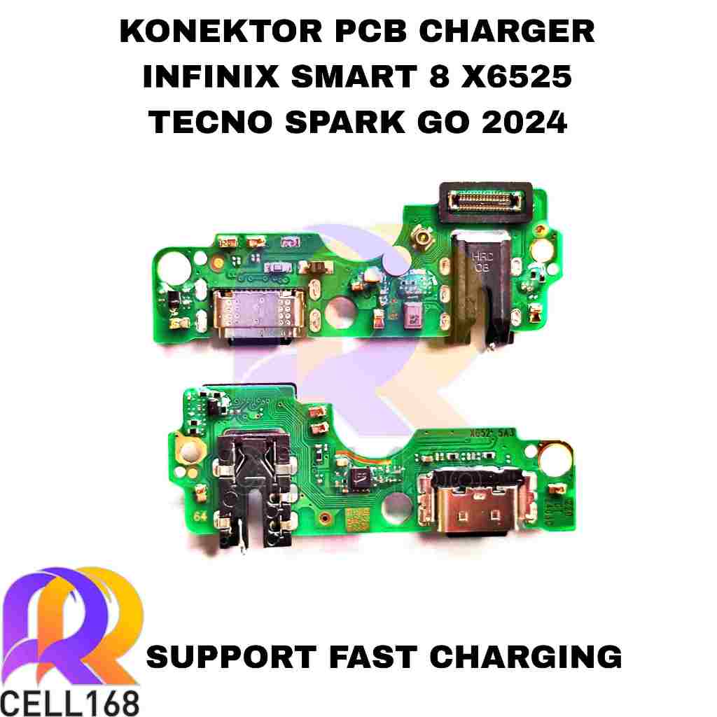 Jual FLEXIBLE KONEKTOR CHARGER INFINIX SMART 8 X6525 TECNO SPARK GO 2024 PCB BOARD CAS MIC ...