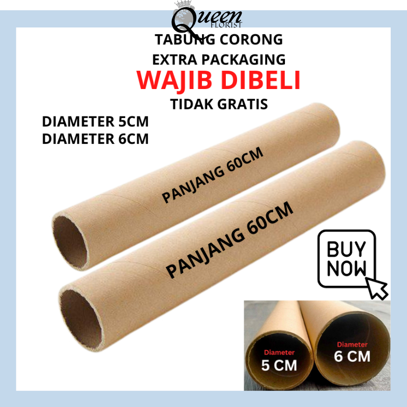 Jual SKY Tabung Corong kardus EXTRA PACKAGING TEBAL / KARDUS untuk packing kertas dan bunga ...