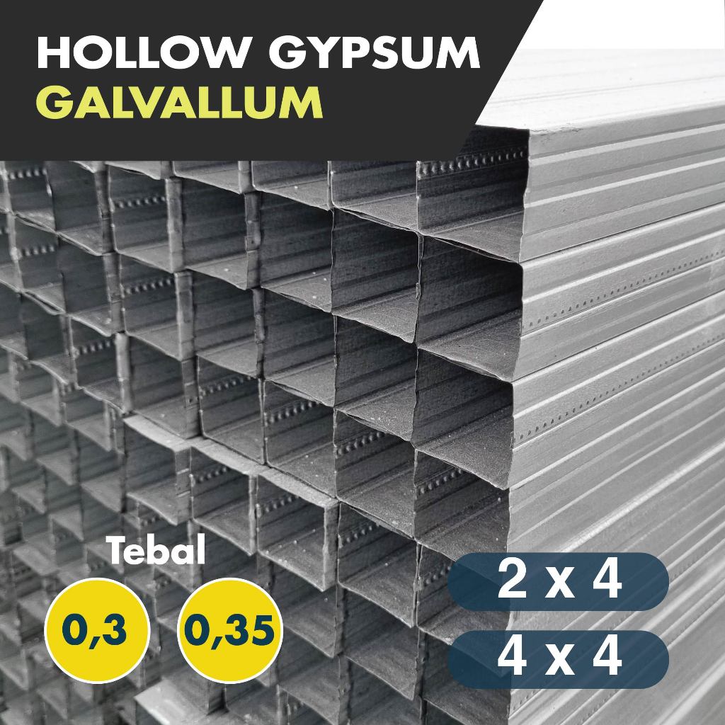 Jual HOLLOW 0,3 / 0,35 / VARIAN HOLO / RANGKA HOLLOW GYPSUM / GALVALUM ...