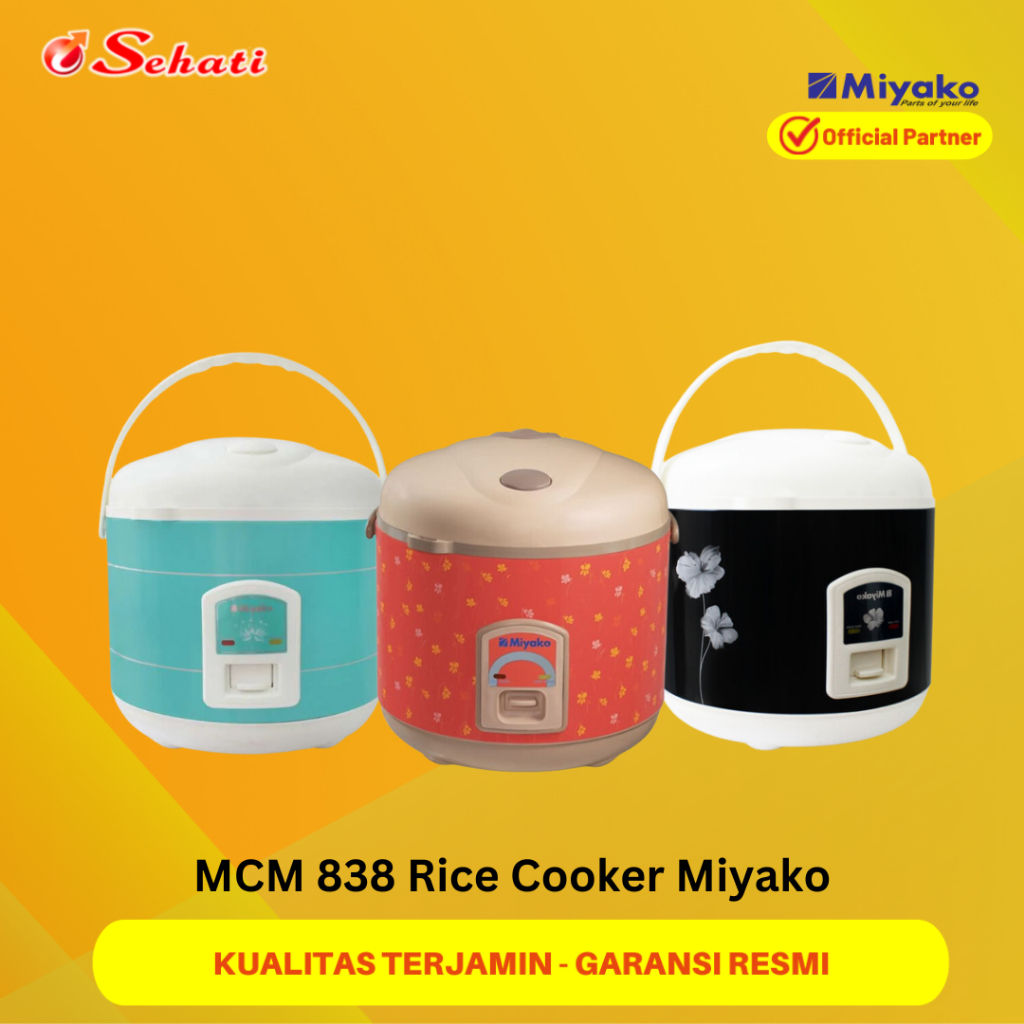 Jual MIYAKO MCM 838 Rice Cooker 2,2L Kapasitas Besar 3IN 1 Memasak ...